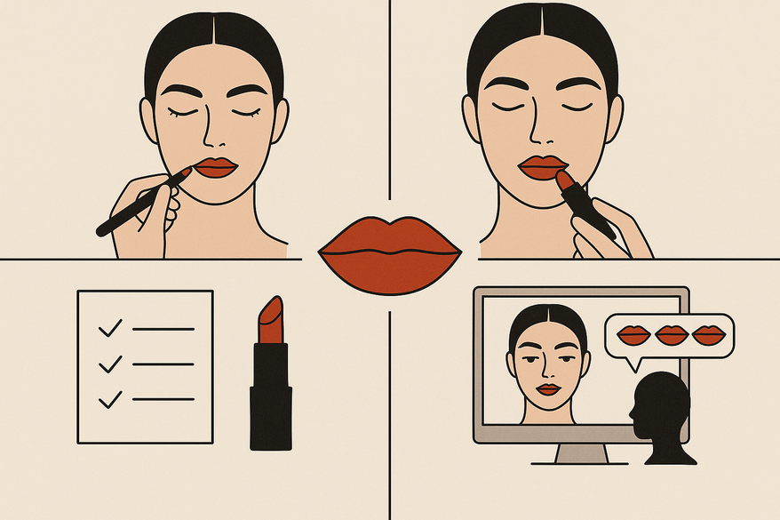 Master the Perfect Red Lip Tutorial: Step-by-Step Guide + AI Makeup ...